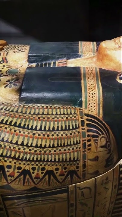 Ancient Egypt Art - Sarcophagus Decorated with Hieroglyphics - YouTube