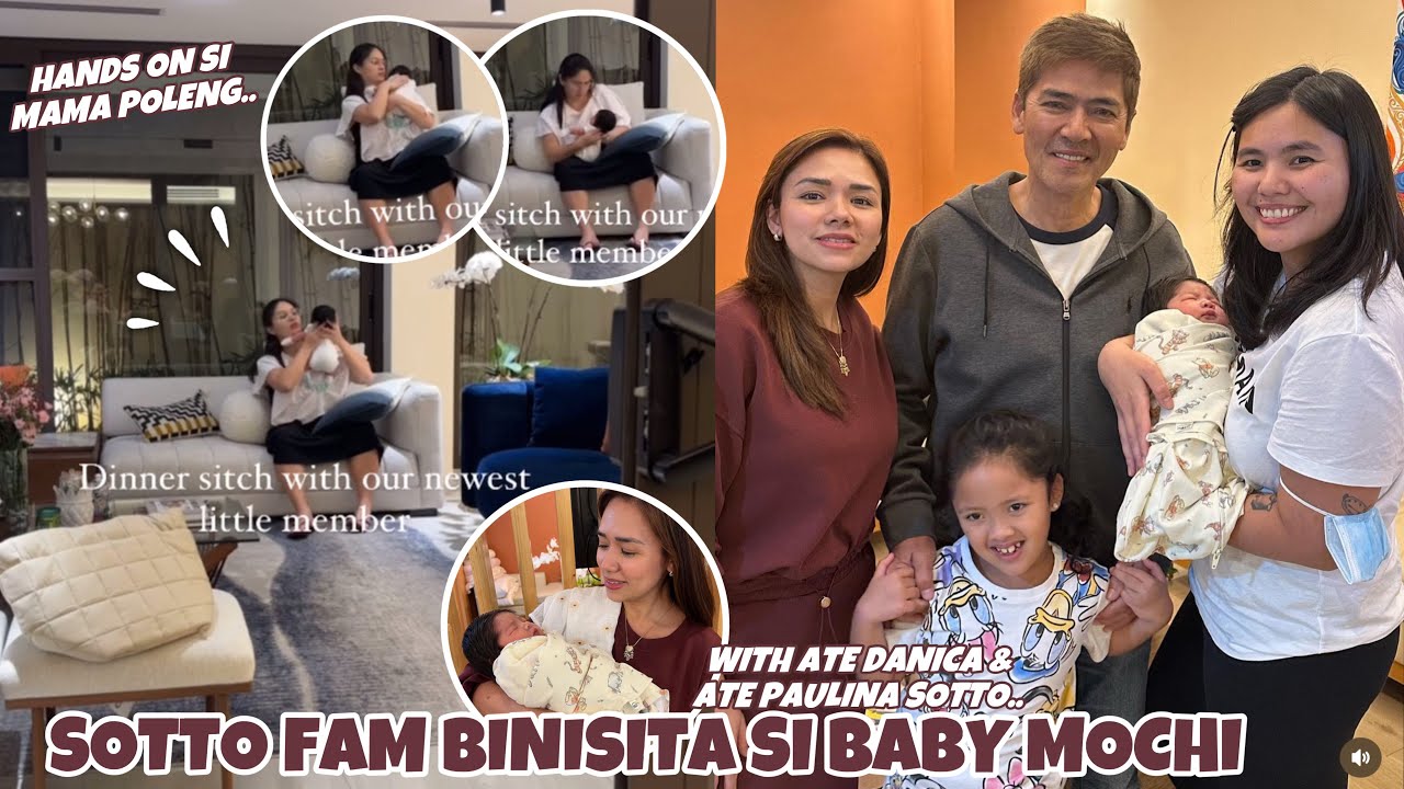SOTTO FAM BINISITA SI BABY MOCHI 😍 PAULEEN LUNA TODO ALAGA SA ANAK ...