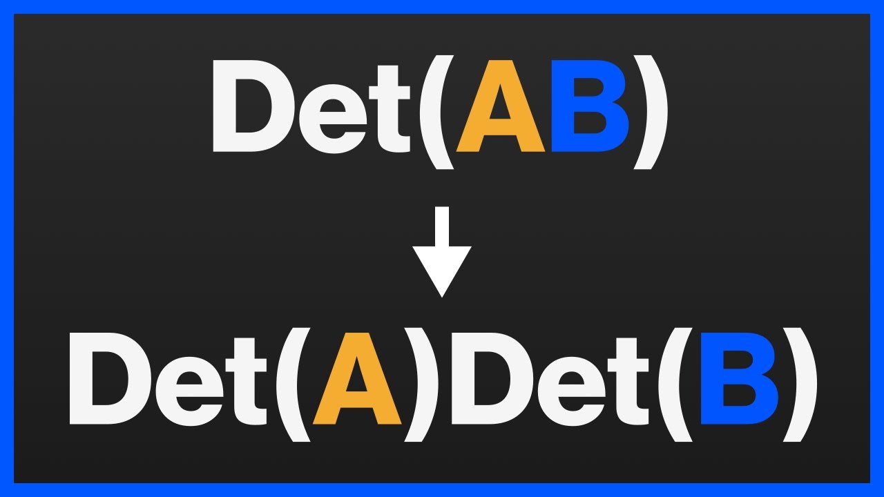 Properties of Determinants Explained | Row Operations, Multiplication ...