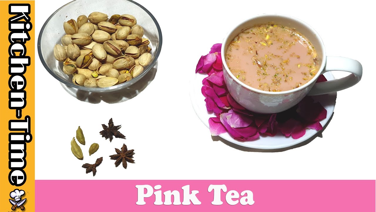 How to make kashmiri pink tea recipe | gulabi chai recipe | کشمیری چائے ...
