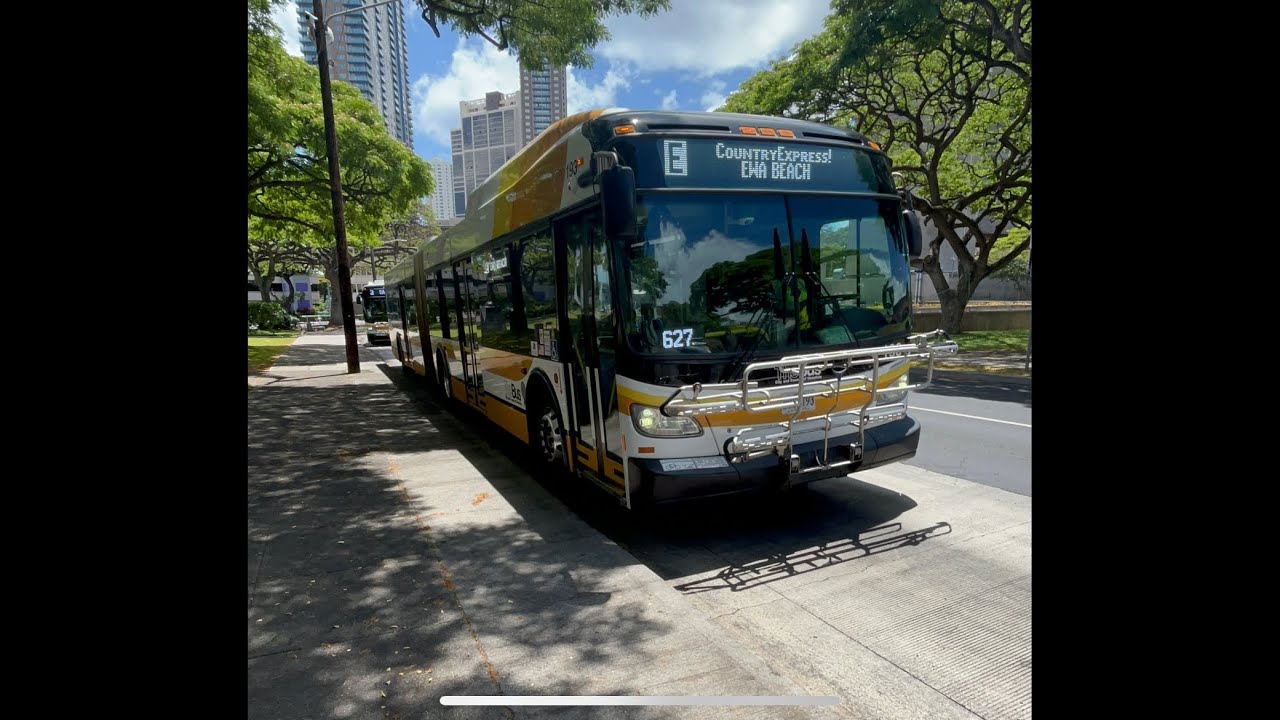 Thebus Honolulu Bus' 193 New Flyer XD60 Route E CountryExpress! Ewa Beach - YouTube