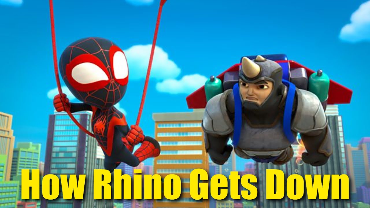 Marvel's Spidey and His Amazing Friends Rhino on Skates - How Rhine ...