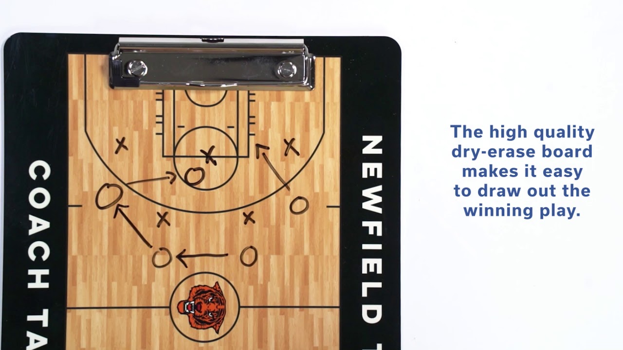 Basketball Coach Dry-Erase Clipboard - YouTube