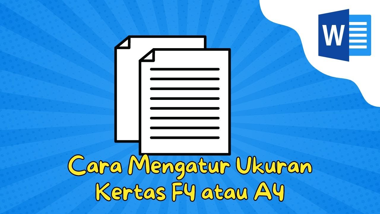 Cara mengatur ukuran kertas F4 atau A4 di Microsoft Word | Tutorial ...