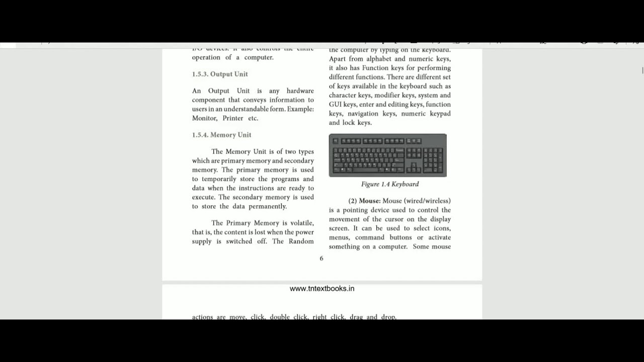 11 Std Computer Application Chapter 1 Part 5 Youtube
