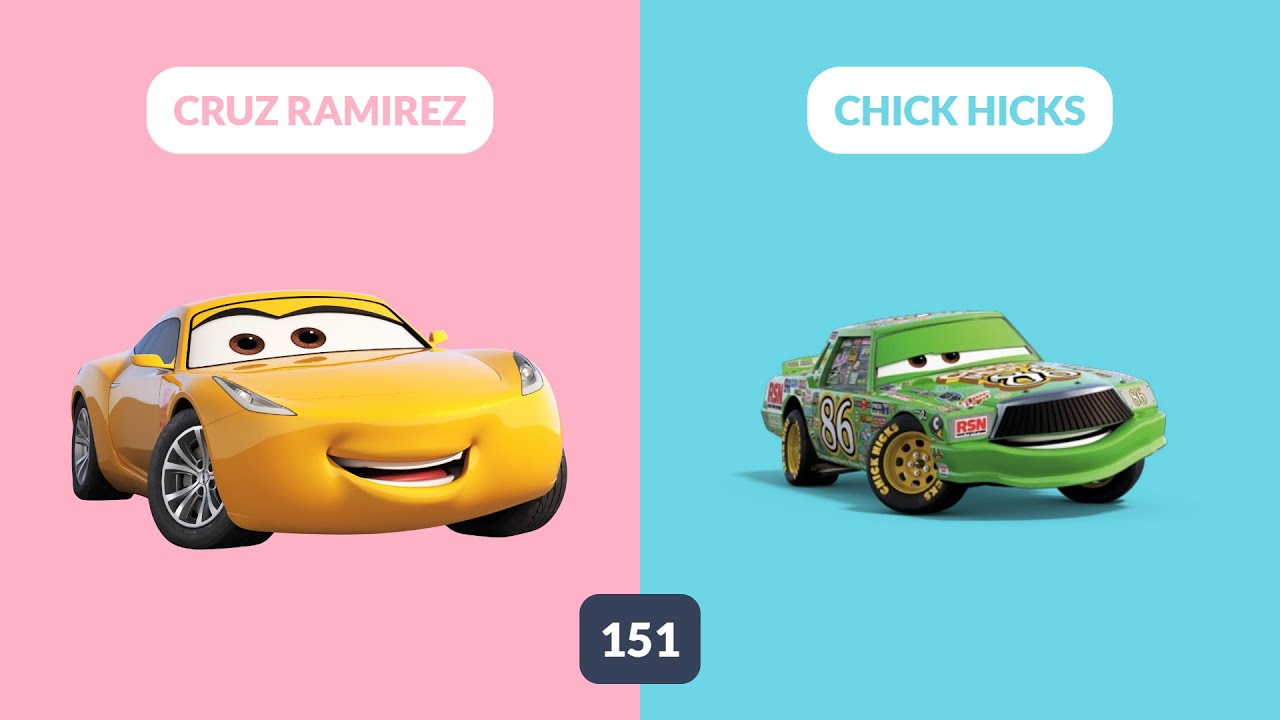 McQueen & Card - Let's Play With Lightning McQueen! Cruz Ramirez, Chick ...