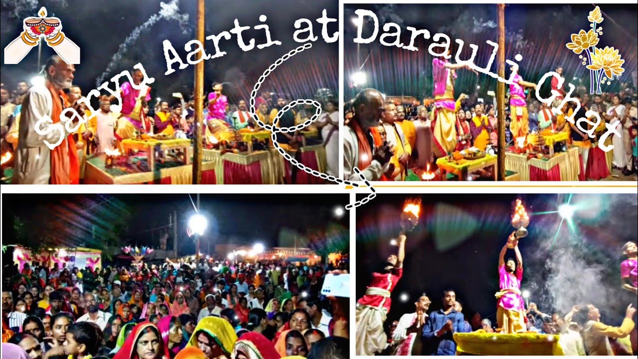 Vlog of Saryu Aarti at Darauli Ghat🙏 #viralvideo #saryunadi #darauli # ...