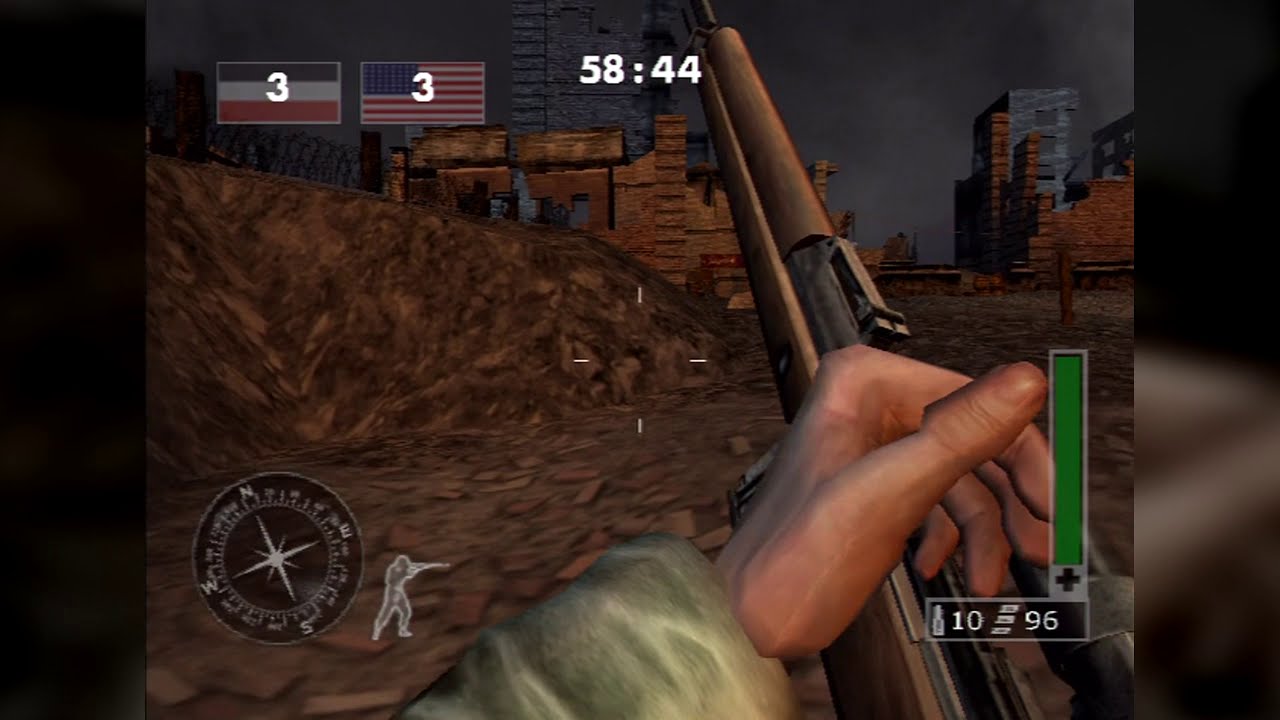 Call of Duty: Finest Hour (Xbox) - TDM on The Front | Sniper Gameplay ...