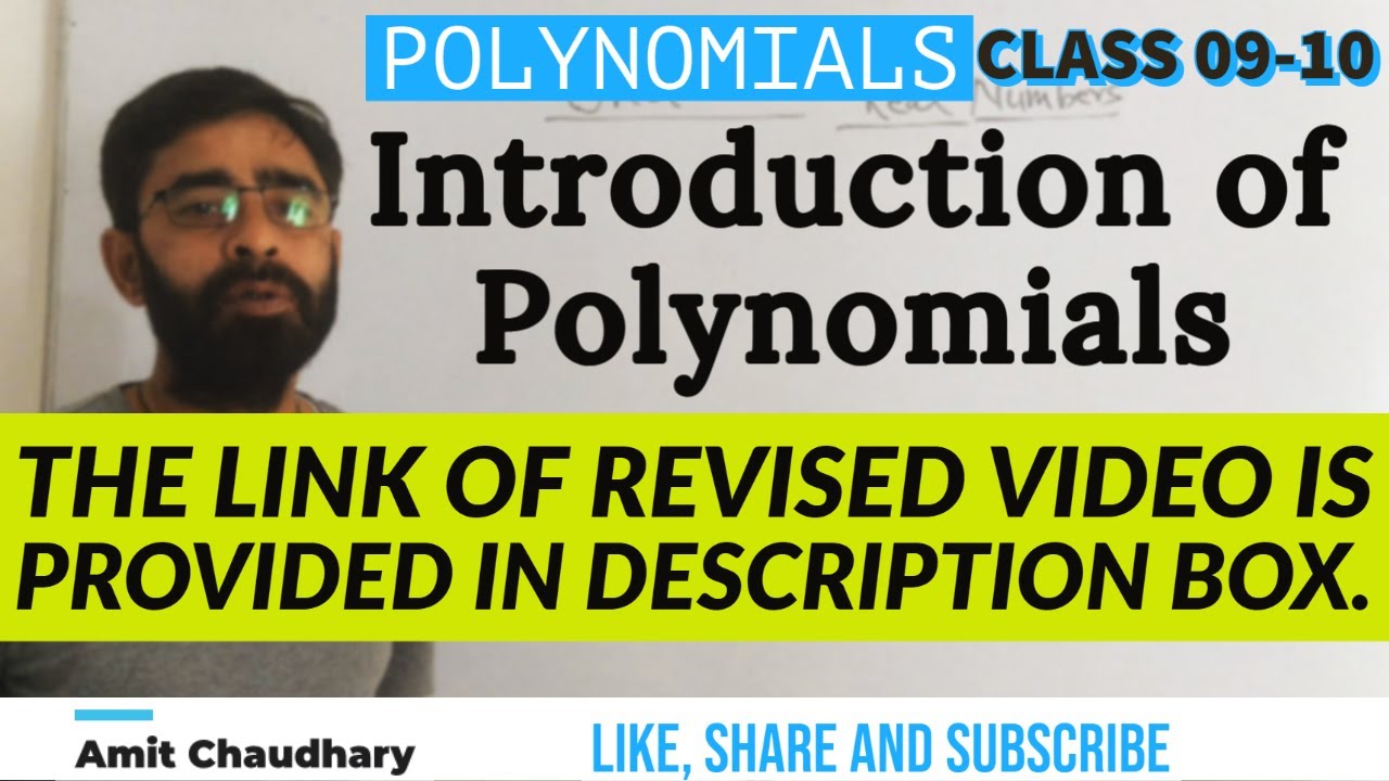 Introduction of Polynomials | Polynomials | Class 9 |Class 10 | Maths ...