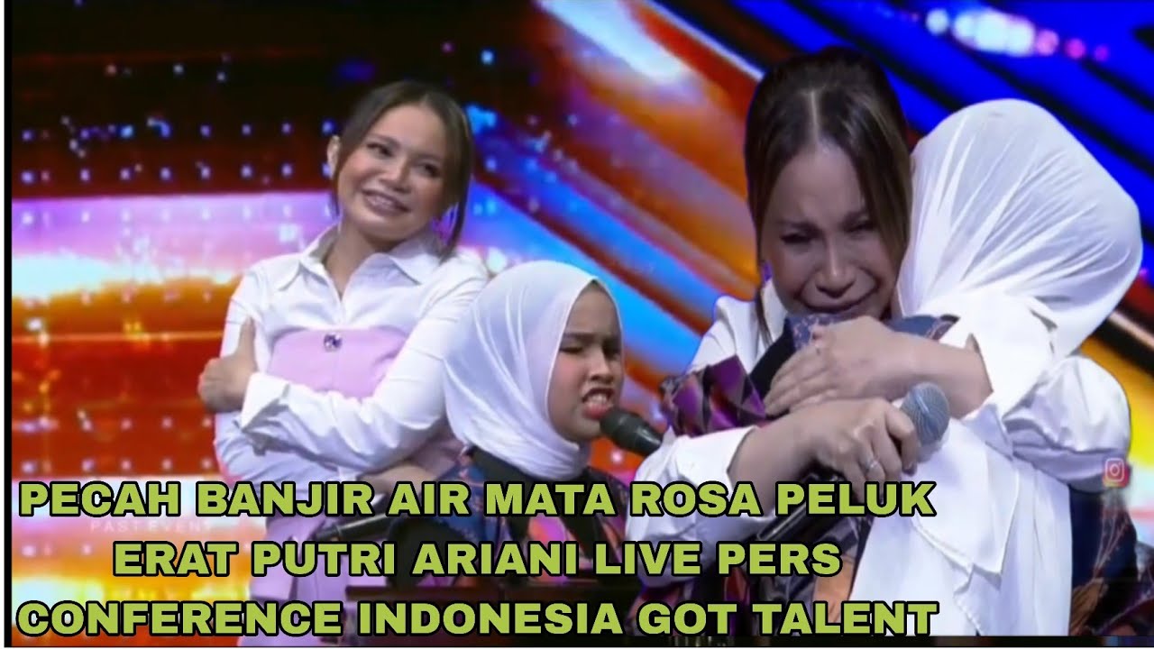 Tak berpaling darimu rosa peluk erat putri ariani sambil berlinang air ...