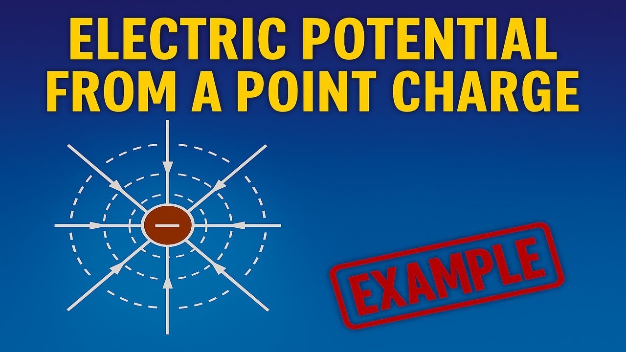 Electric Potential from a Point Charge (EXAMPLE) - YouTube