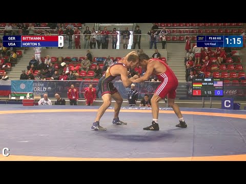1/4 FS - 69 kg: S. HORTON (USA) df. S. BITTMANN (GER), 10-4