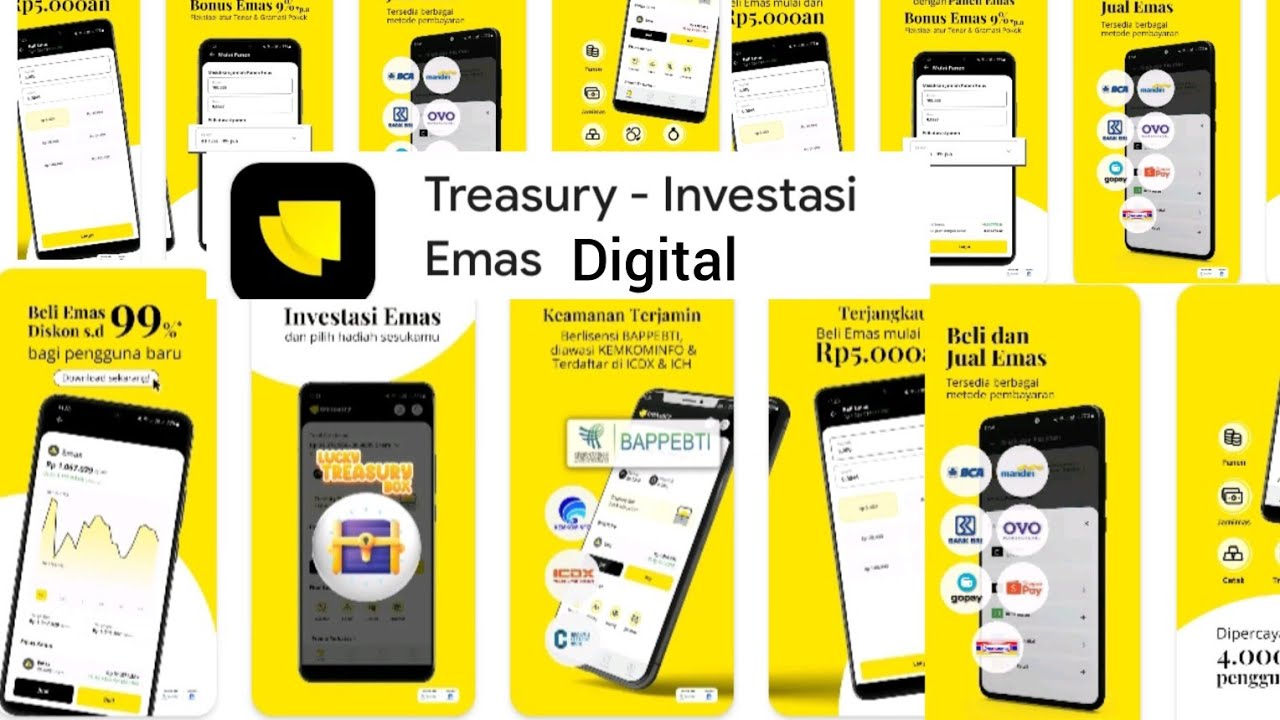 Review Aplikasi Treasury Investasi Emas Digital, Apakah Aman dan Halal ...