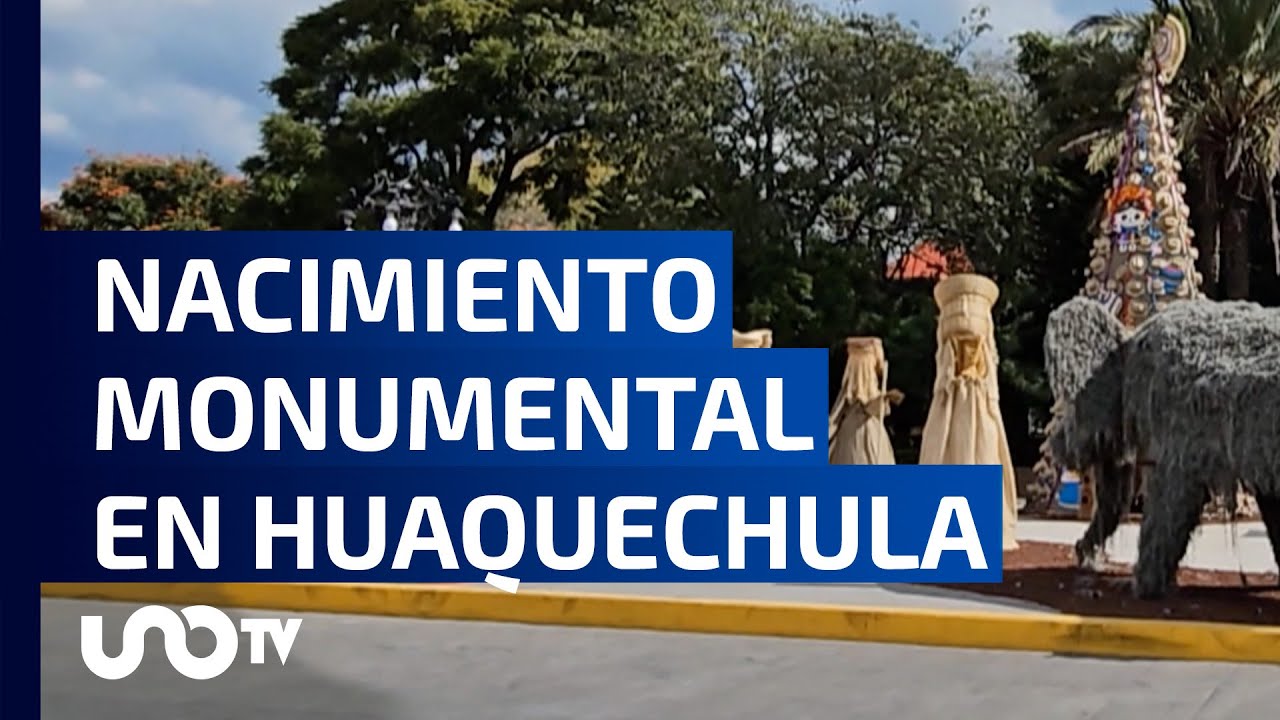 Conoce el nacimiento monumental en Huaquechula, Puebla - YouTube
