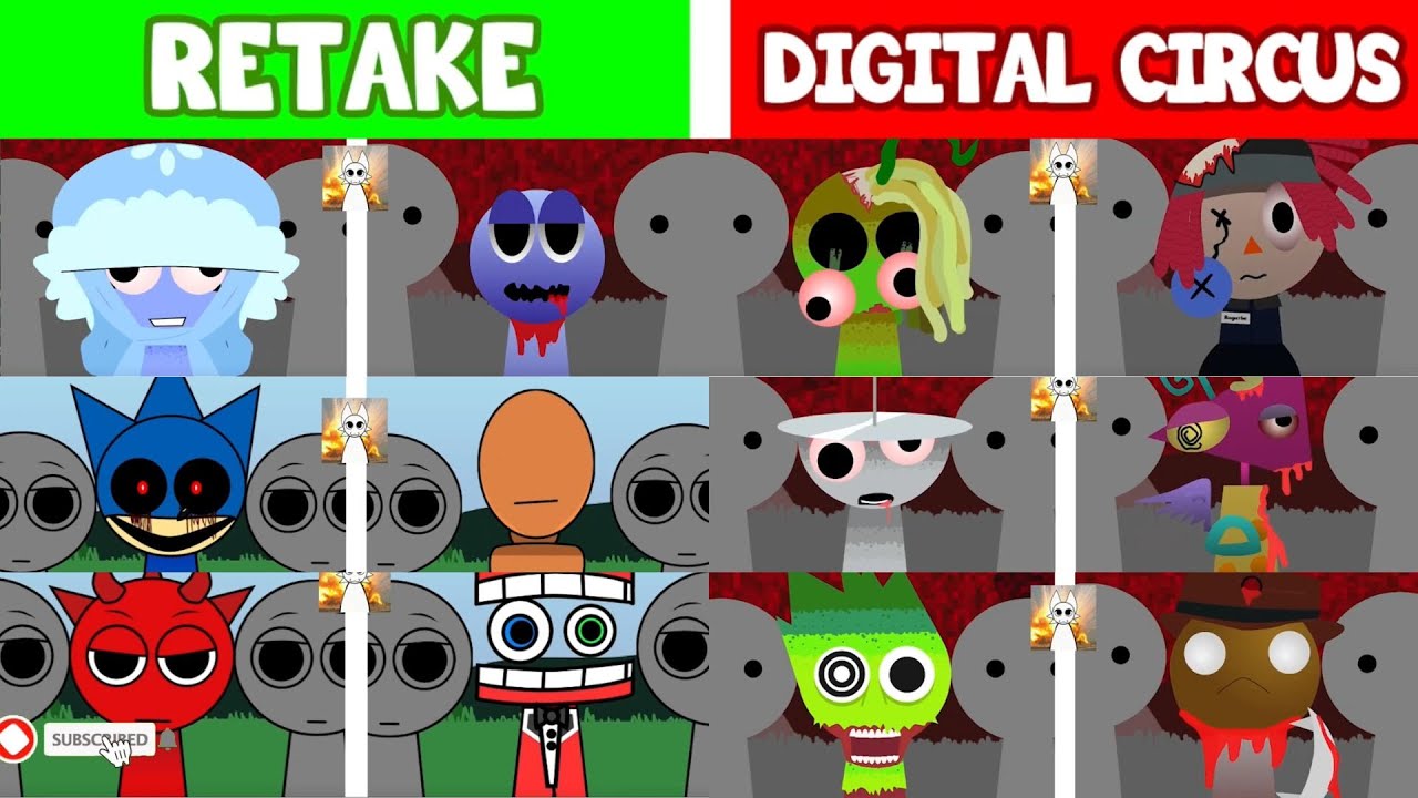 Incredibox Sprunki Retake Vs. Retake But DIGITAL CIRCUS + BONUS ...