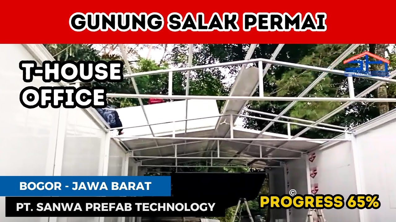 PROGRES PEMBANGUNAN PREFABRIKASI T-HOUSE PT GSP - BOGOR - YouTube