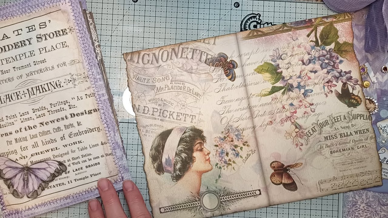 Fun Purple Journal in Progress - YouTube