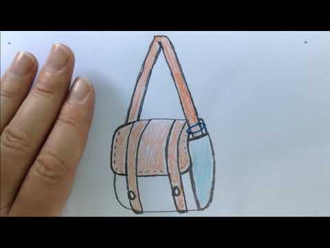 Çanta Resmi Nasıl Çizilir? - okul öncesi etkinlik - anaokulu etkinlikler - easy drawing