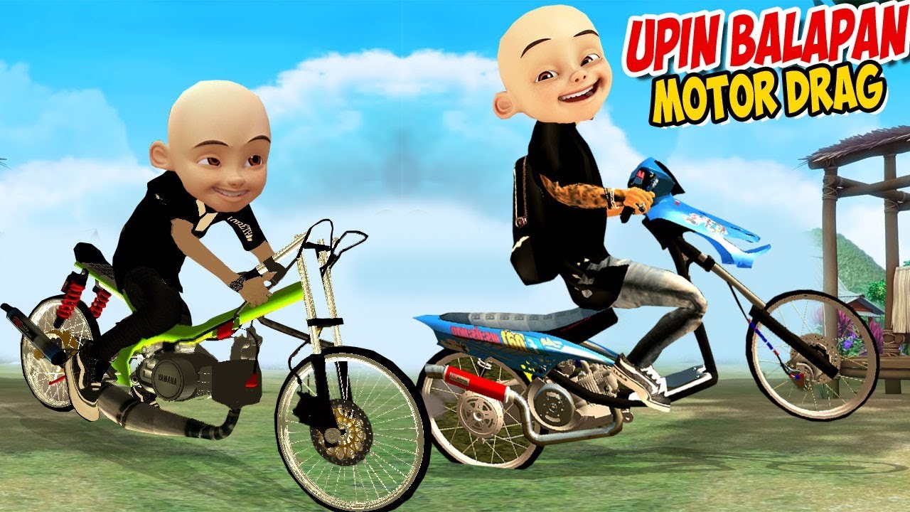 Upin ipin balapan Motor Drag Liar , ipin senang ! GTA Lucu - YouTube