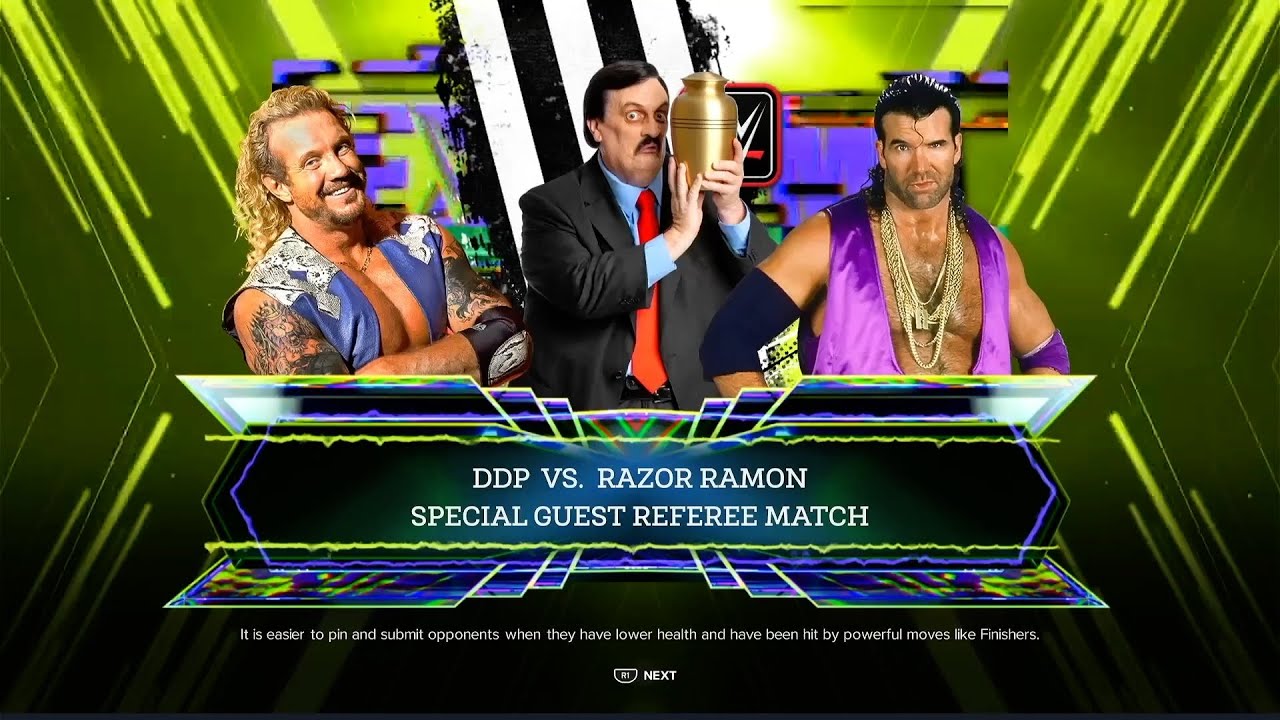WWE 2K24: DDP VS. Razor Ramon (Special Guest Referee) - YouTube