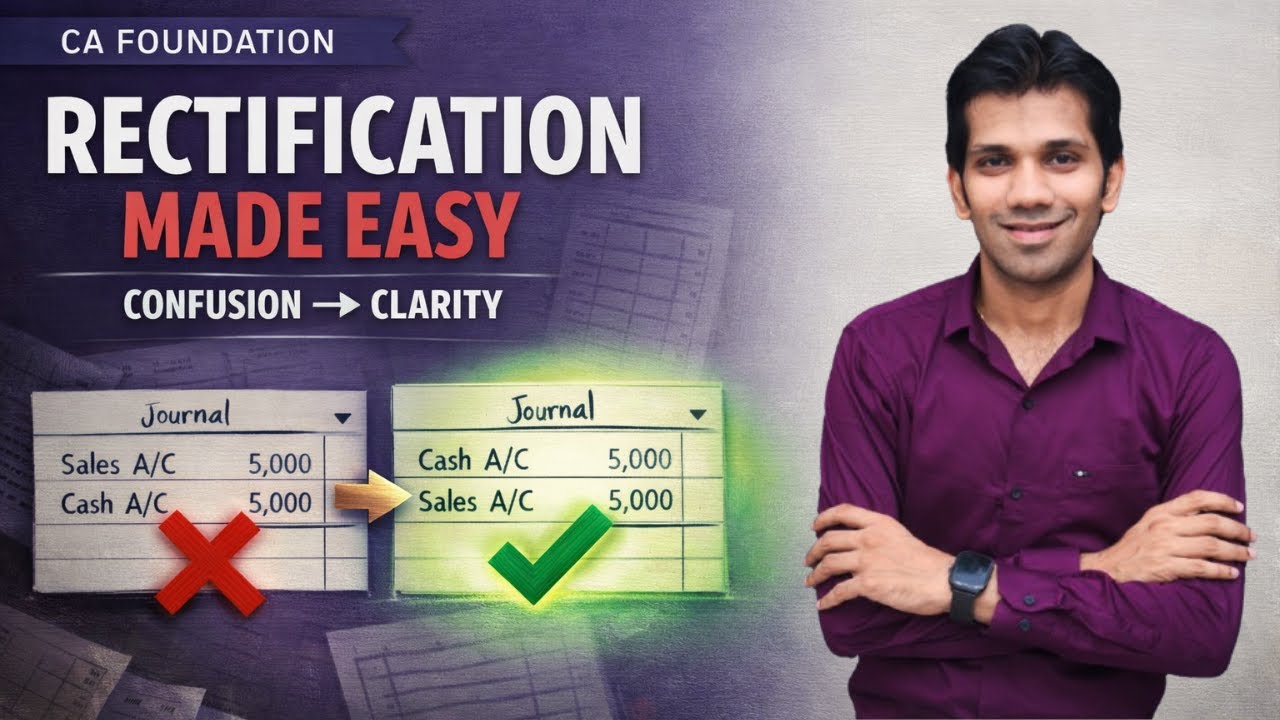 Rectification of Errors | Common Mistakes CA Students Must Avoid - YouTube