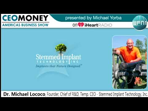 Dr. Michael Lococo From Stemmed Implant Technology on CEO Money - YouTube
