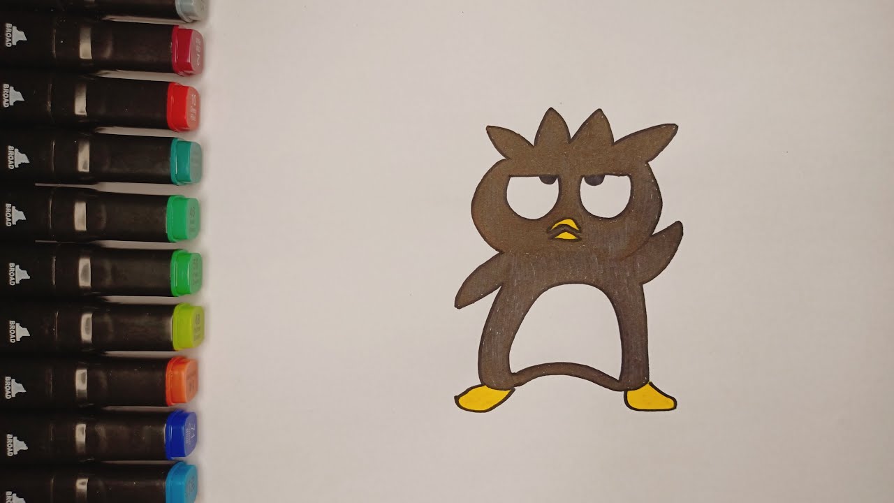 How To Draw Badtzmaru Characters || Drawing Sanrio Characters ...