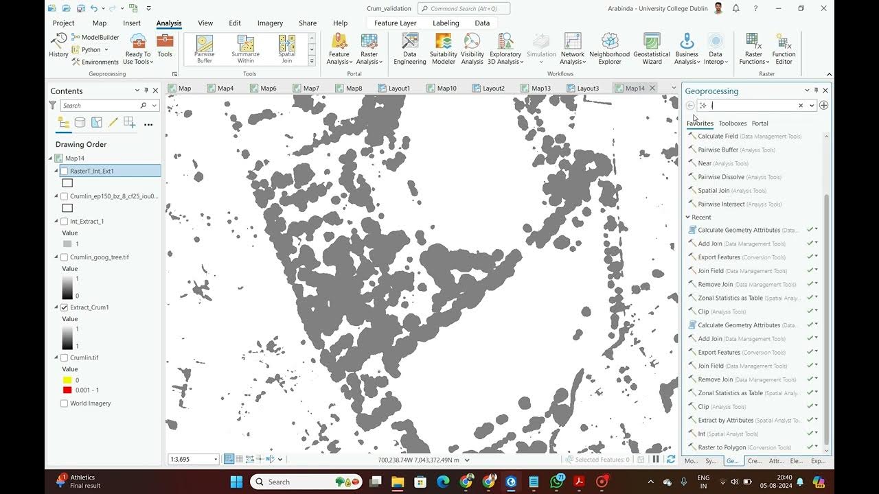 Raster to integer and polygon #arcgispro - YouTube