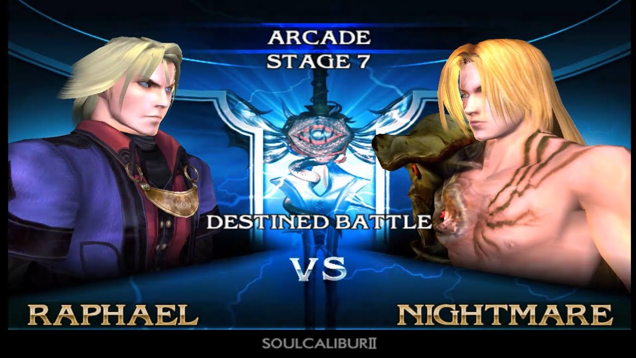 SoulCalibur II - RAPHAEL Arcade Mode (Ultra Hard) - YouTube