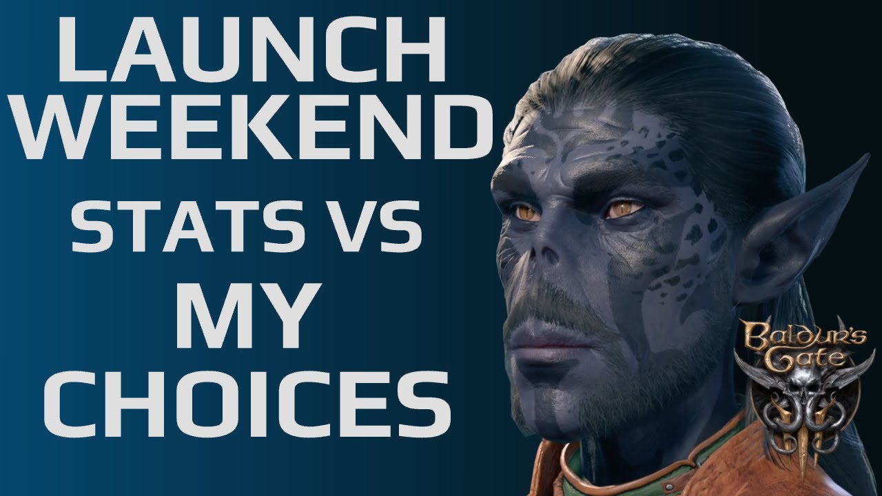 Baldur's Gate 3 opening weekend stats vs my choices - YouTube