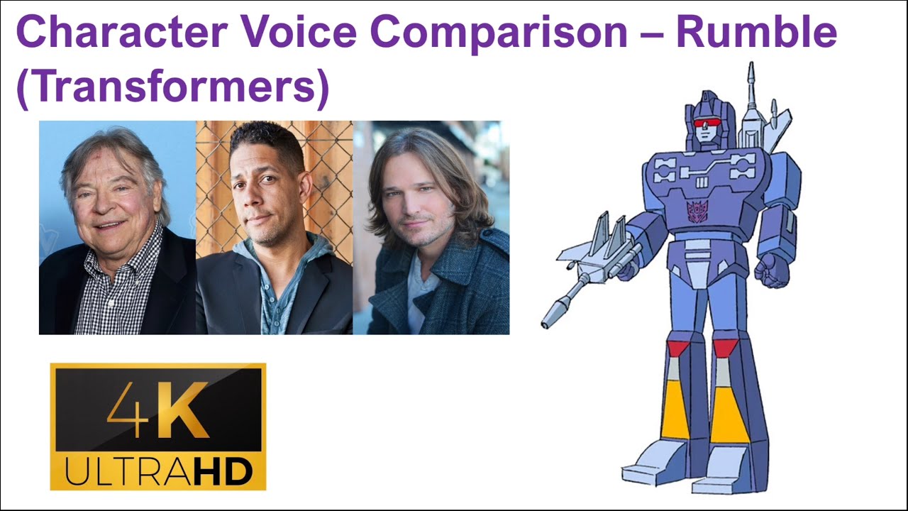 Character Voice Comparison - Rumble (Transformers) - YouTube