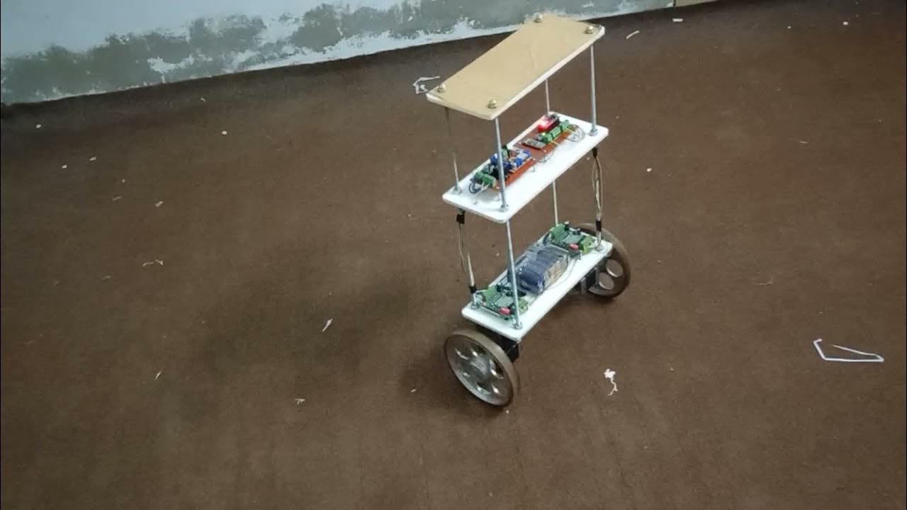 self balancing robot using arduino and stepper motors (bigger one) - YouTube