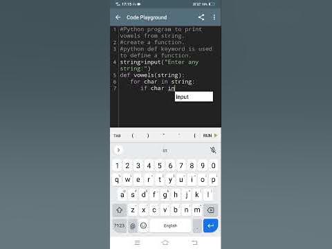 Python program to print vowels from string.| find vowels in python.# ...