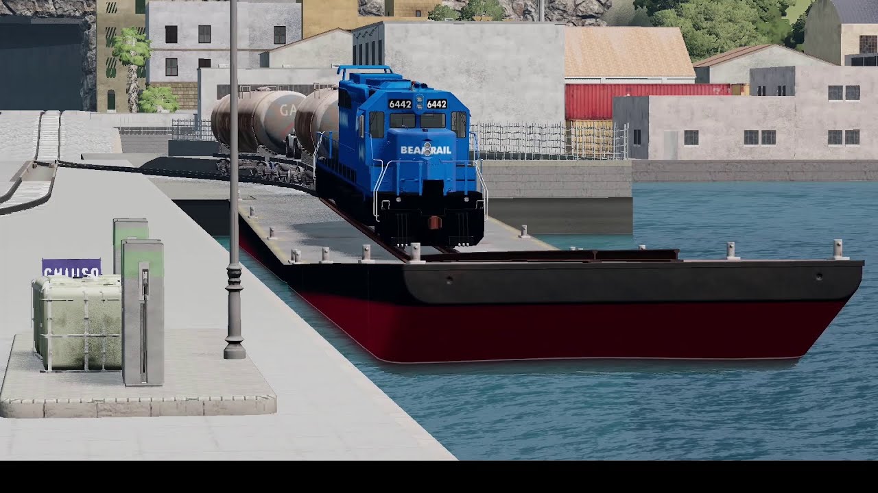 Trains on Barges in Italy | BeamNG.drive - YouTube