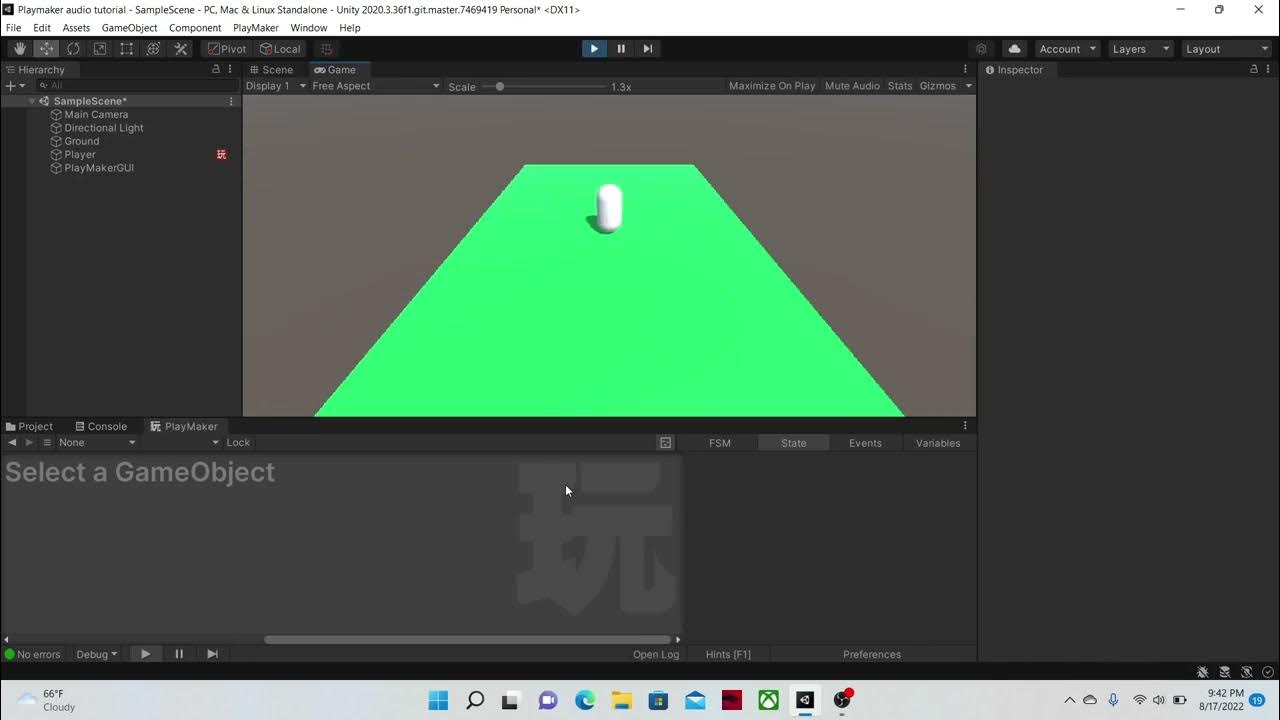 (Playmaker) How to add footsteps and jump sound. (Commentary) - YouTube