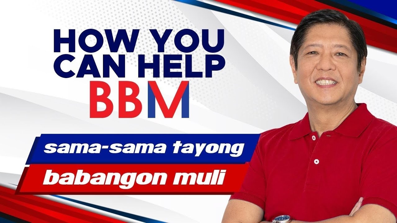 Ways to help the BBM 2022 campaign - YouTube