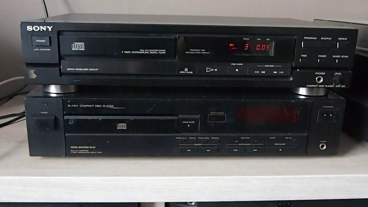Sony CDP-190 & Arcam Alpha 6 Plus amp. - YouTube