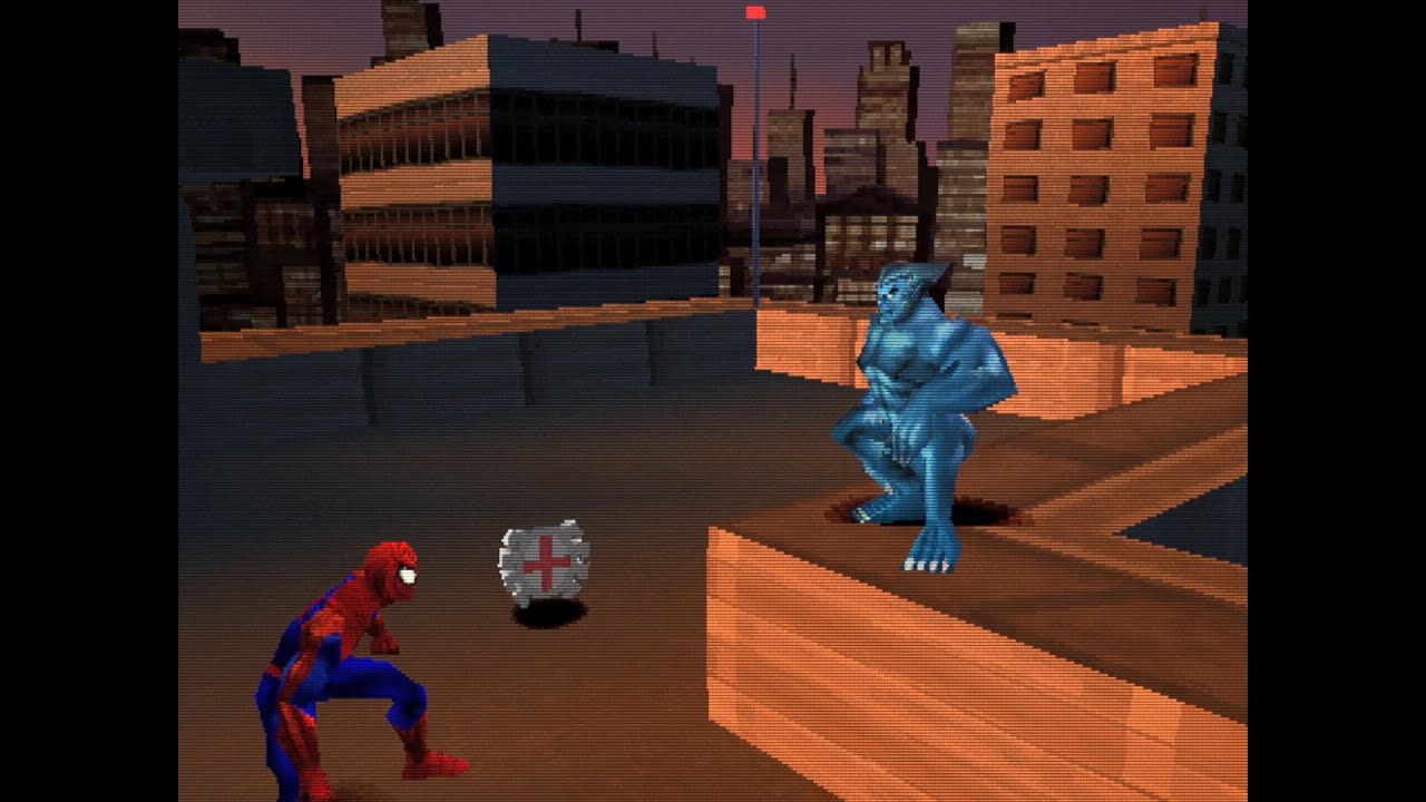 Spider-Man 2: Enter Electro (PS1, озвучка от Вектор) - Геймплей начала ...