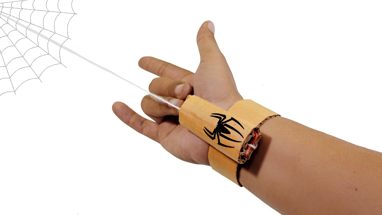 How To Make Spider Man Web Shooter With Cardboard Easy at Home ...