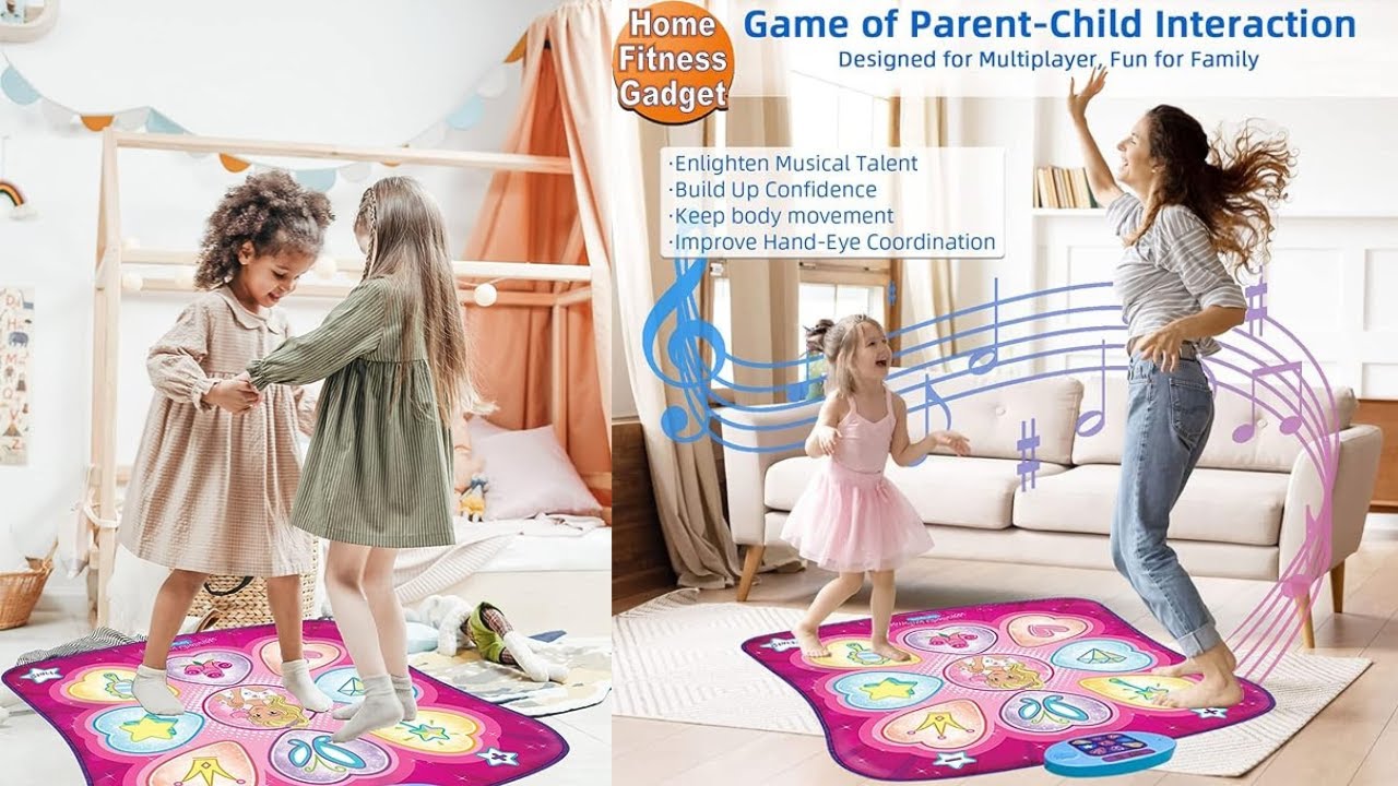 SUNLIN Dance Mat - Dance Mixer Rhythm Step Play Mat - Game Toy Gift for ...