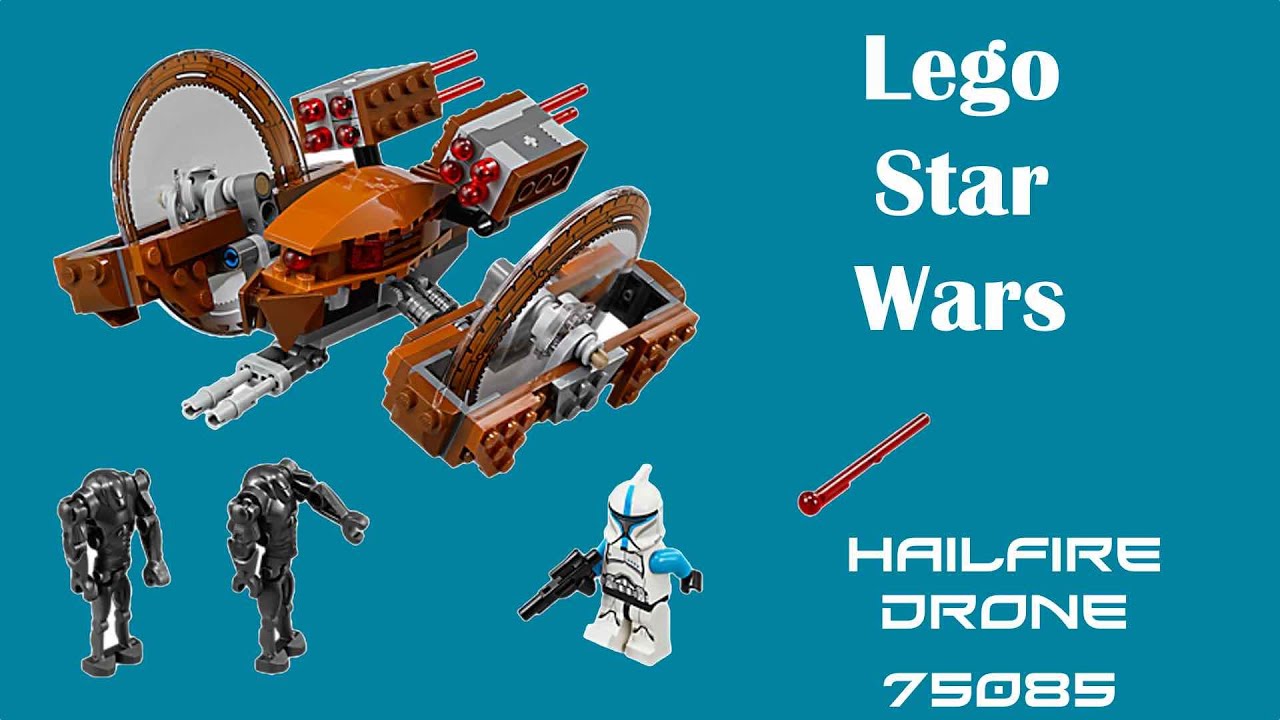 Lego Star Wars Hailfire droid 75085 - YouTube