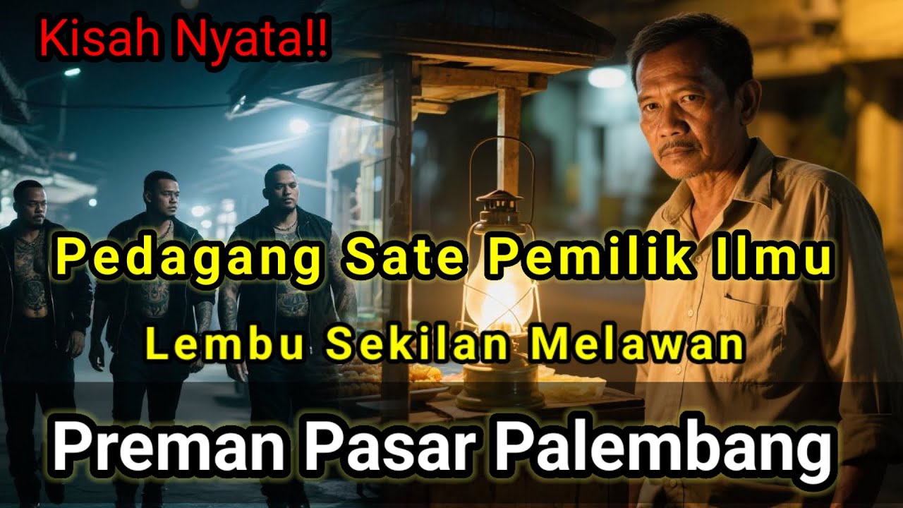 Kisah Nyata‼️Pedagang Sate Berilmu Lembu Sekilan Kalahkan Preman Pasar ...