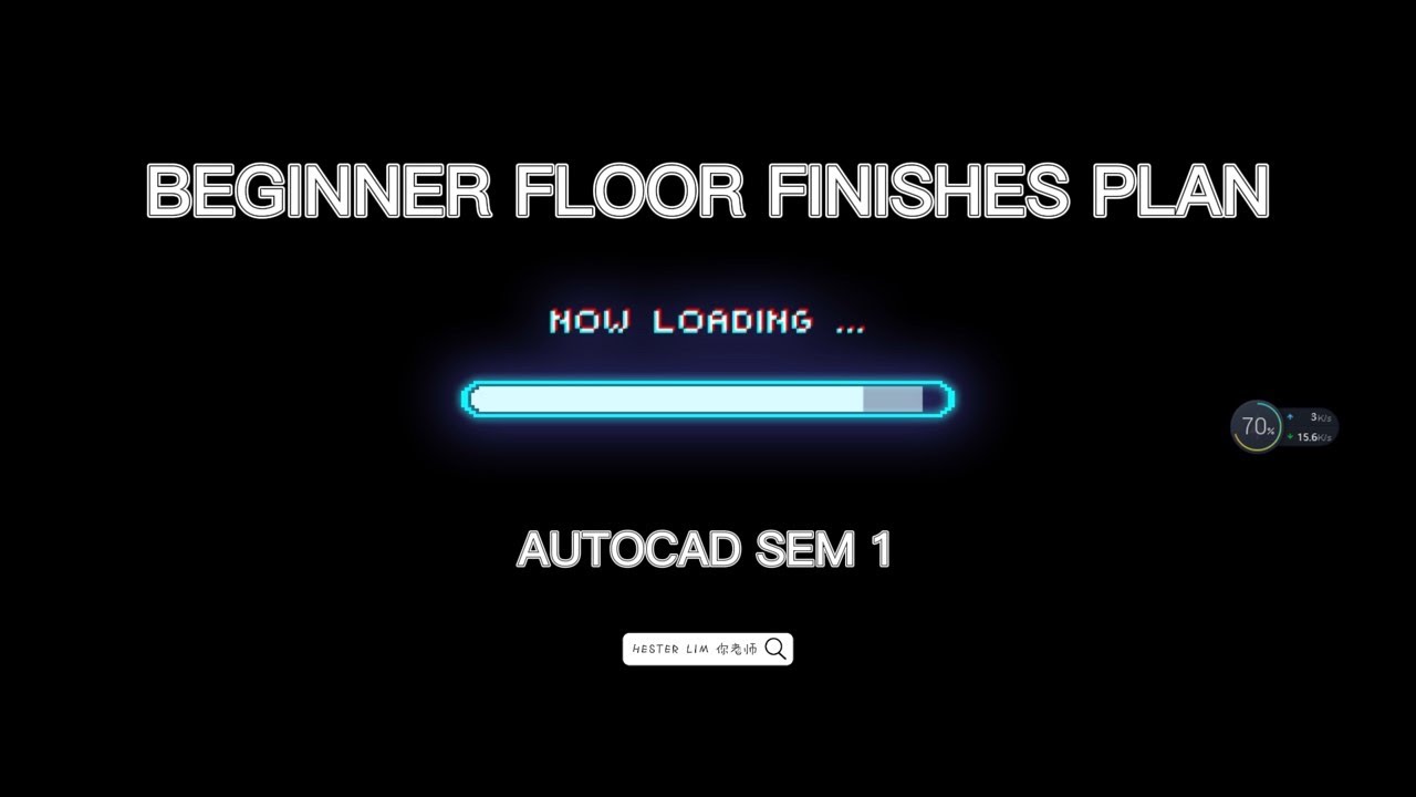 AUTOCAD BEGINNER FLOOR FINISHES LAYOUT_中文版 - YouTube