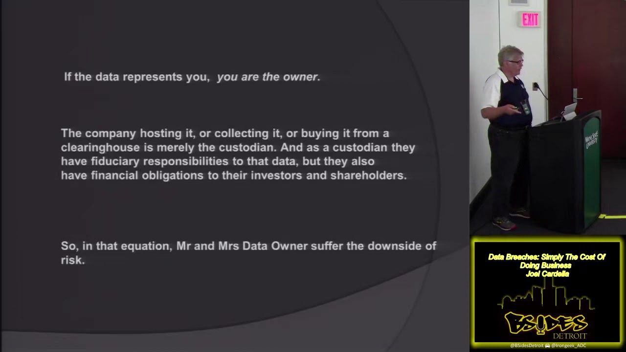 Track105 Data Breaches Simply The Cost Of Doing Business Joel Cardella ...