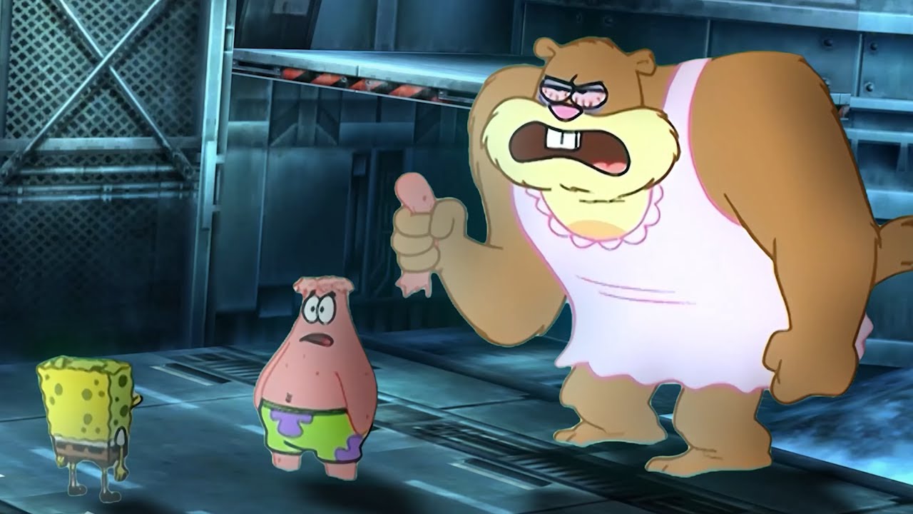Spongebob, Patrick, and Sandy at Shadow Moses Island - YouTube