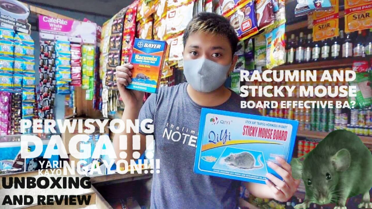 RACUMIN RAT POISON AND STICKY MOUSE BOARD EFFECTIVE NGA BA? | UNBOXING ...