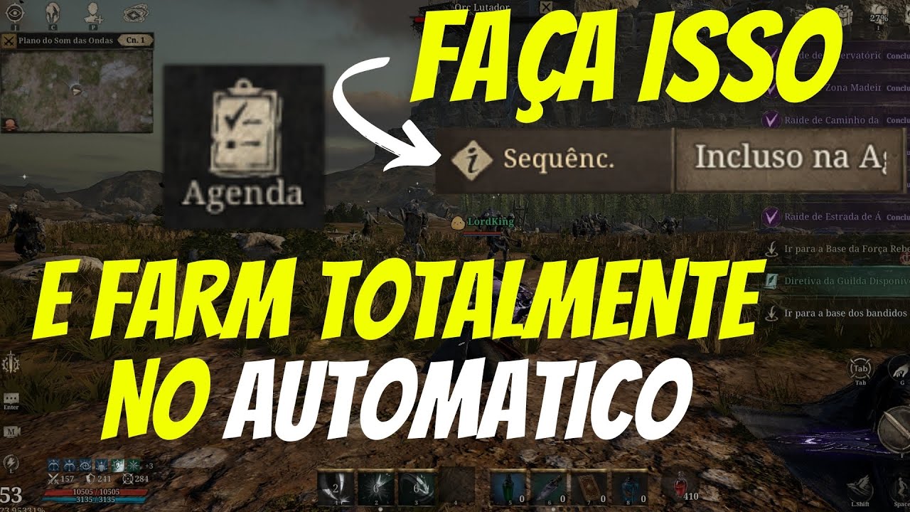 COMO USAR AGENDA DA FORMA CORRETA NO NIGHTCROWS | FARM AUTOMATICAMENTE ...