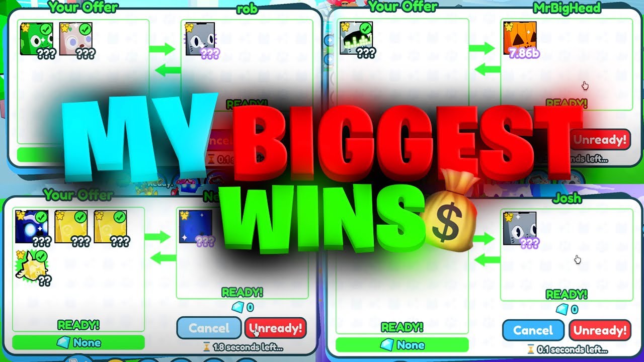 🚨MY BIGGEST WINS IN PSX🚨(Trading Montage) | ROBLOX PET SIMULATOR X ...