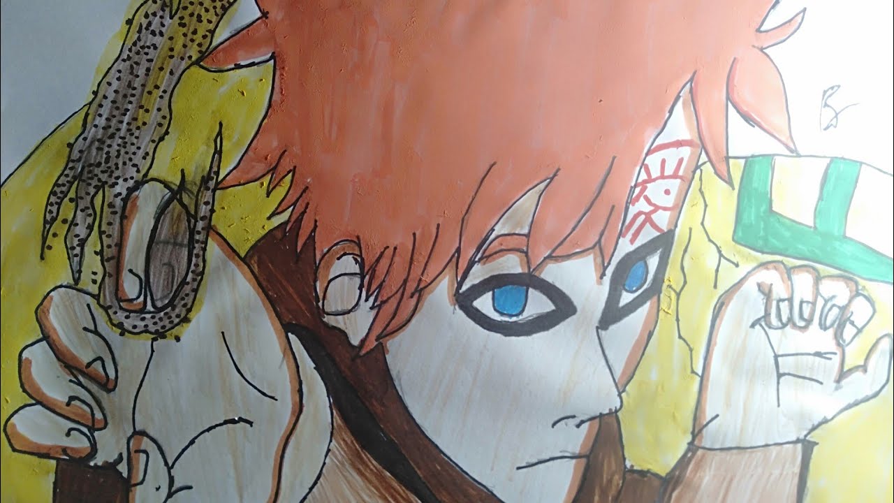 HOW TO DRAW GAARA - YouTube