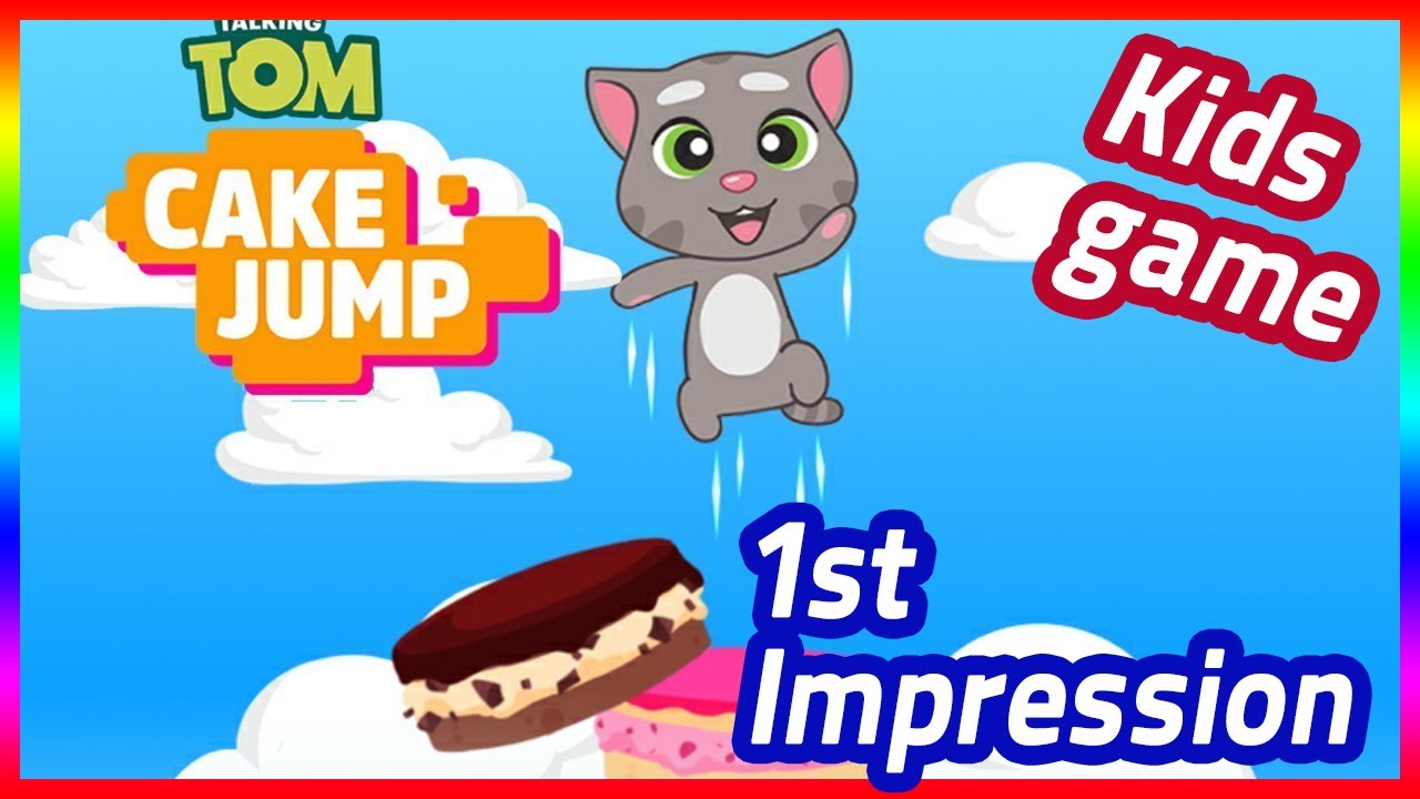 (Talking Tom) Tom Cat Cake Jump (kids game) - YouTube